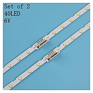 DAYHOM LED Strip 40 LEDs Fit for AOT_55_NU7300_NU7100_2x40_3030C BN96-45913A 15485A UN55NU7300 UE55NU7105 UE55NU7170U UE55NU7300U STS550AU9 Watch Strap