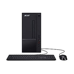 Acer Aspire TC-865-UR14 Desktop, 9th Gen Intel Core i5-9400, 8GB DDR4, 1TB 7200RPM HDD, 8X DVD, 802.11ac WiFi, USB 3.1 Type C, Windows 10 Home