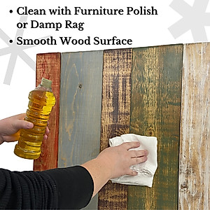 Barn Walls Retro Mix Headboard Full Size, Hanger Style, Handcrafted. Mounts on Wall. Easy Installation