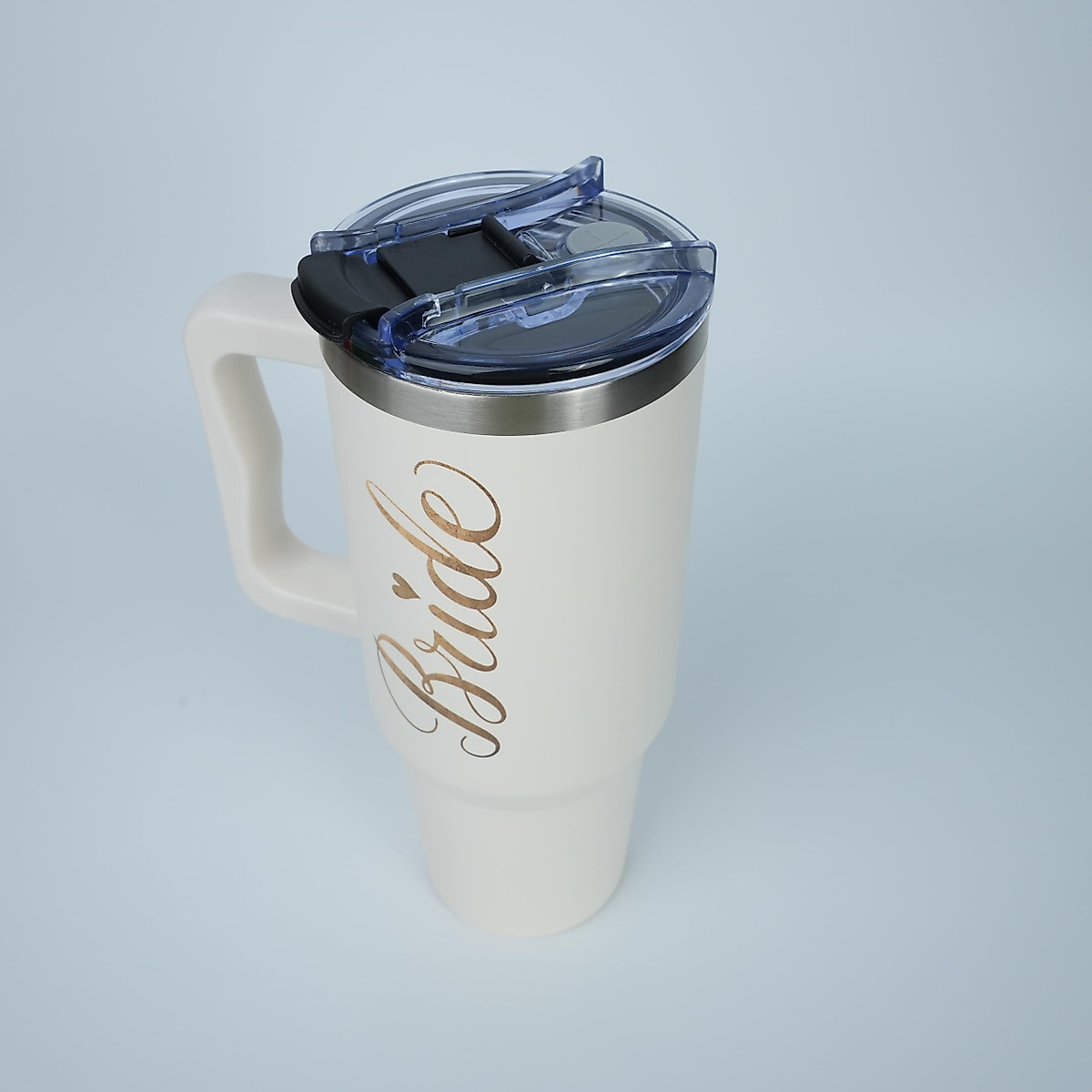 FROOBLEQUIRK 40oz Stainless Steel Tumbler - Insulated Water Bottle, Miss to Mrs Cup, Bridal Shower & Engagement Gift, Wedding & Bachelorette Party Present