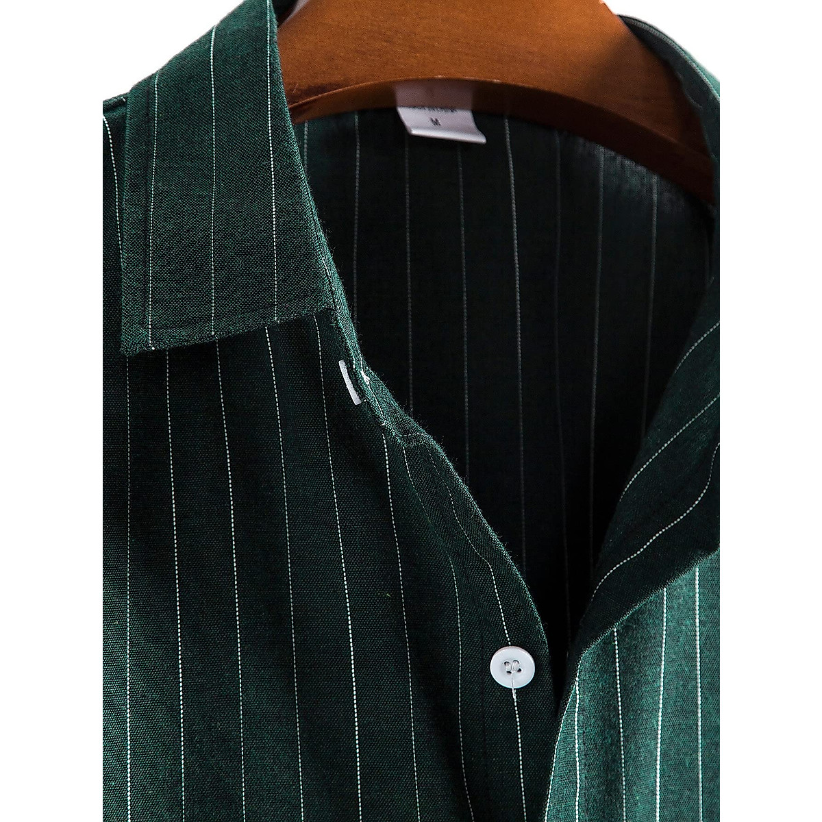 SOLY HUX Men's Short Sleeve Button Down Shirts Casual Dress Going Out Camp Tops Dark Green M