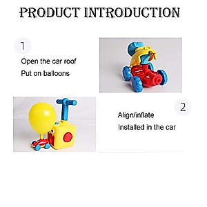 AristiPet - Space Version - Astronaut - Kids Balloon Power Car - Balloon Powered Car Rocket - Fun Inertia Toys Aerodynamics Inertial Power Car Set Educational Toys Science Experiment Toy Gifts