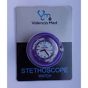 Valencia Med Stethoscope Watch, Purple