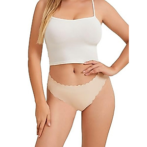 Fyndoria Thongs for Women 6 Pack, Seamless Thong Underwear for Womens No Show, Stretch Comfort Breathable Low Rise Sexy Panties X-Small