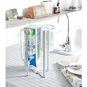 YAMAZAKI home 6784 Kitchen Multi Eco Stand-Multifunctional Plastic Bag Holder, One Size, White
