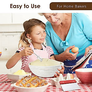 Wwyybfk Banneton Bread Proofing Basket, Sourdough Bread Baking Supplies, 9.8" Sourdough Proofing Basket Kit