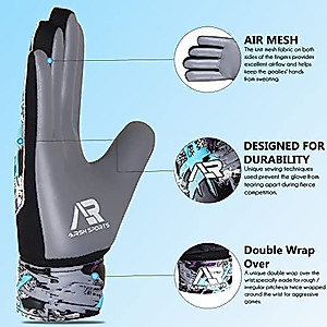 Arsh Sports Soccer Goalie Gloves, Football Goalkeeper Gloves for Kids Boys Children Youth Goalkeeping with 4mm Latex Finger Spine Protection (Gray, Size 4 Suitable for 6-9 Years)