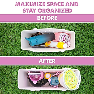 SAVPACK Tote Bag Organizer (Pink): Compatible with Bogg Bag XL and Baby Bogg Bag - Multipurpose: Phone Holder - Cup Holder - Divider