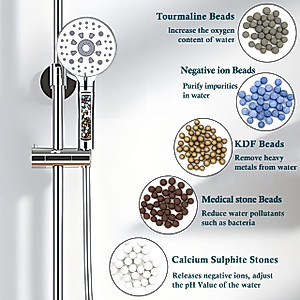 Slirceods Multi-Stage Shower Filter Replacement Compatible with FEELSO® Filtered Shower Head with Handheld,3 Pack