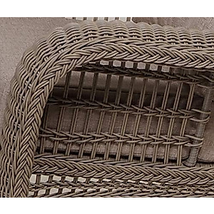 W Unlimited Saturn Collection Outdoor Garden Patio 2-PC Cappuccino Furniture Conversation Set Chair, Light Brown