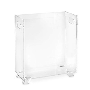 Huang Acrylic Clear Magazine Holder or Wastebasket