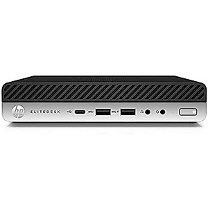 HP EliteDesk 800 G3 Mini Desktop, Intel Core i5-6500T 2.5GHz, 8GB DDR4, 256GB SSD, USB WiFi, Win10Pro (Renewed)