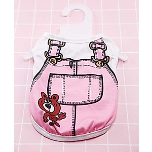 20PCS Pet Clothes Rack Hangers Adorable Durable Functional Plastic Pet Costume Hangers Dogs Cats Small Baby Toddler Clothes Hangers for Home Pets Photo Studio Baby Photo Studio S/L Size (White)