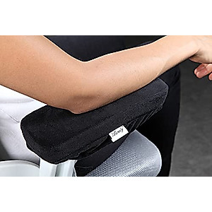 Aloudy Arm Rest Pillow, 2021 New Size 11” Office Chair Armrest Cover Pads, Comfy Desk Chair Cushions for Elbows and Forearms(Large, Set of 2)