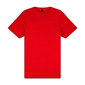 Gildan Adult Softstyle Cotton T-Shirt, Style G64000, Multipack, Red (2-Pack), Medium