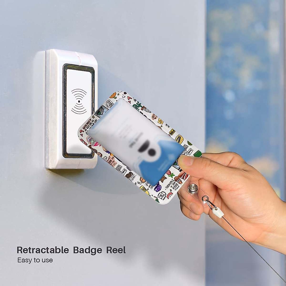 Id Badge Holder with Lanyard Retractable Badge Reel Office TV Show Merchandise Fun Office Themed Gift Lanyards for Id Badges Vertical Id Protector Badge Clip for Nurse Doctor Teacher Student Coworker