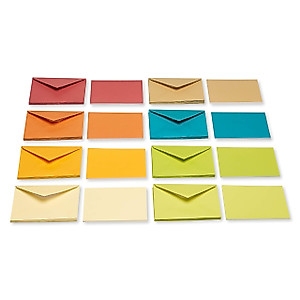 American Greetings Single Panel Blank Cards with Envelopes, Earthtone Colors (100-Count)