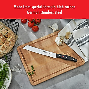 ZWILLING Twin Signature 8-inch Bread Knife, Cake Knife, Razor-Sharp, Made in Company-Owned German Factory with Special Formula Steel perfected for almost 300 Years, Dishwasher Safe