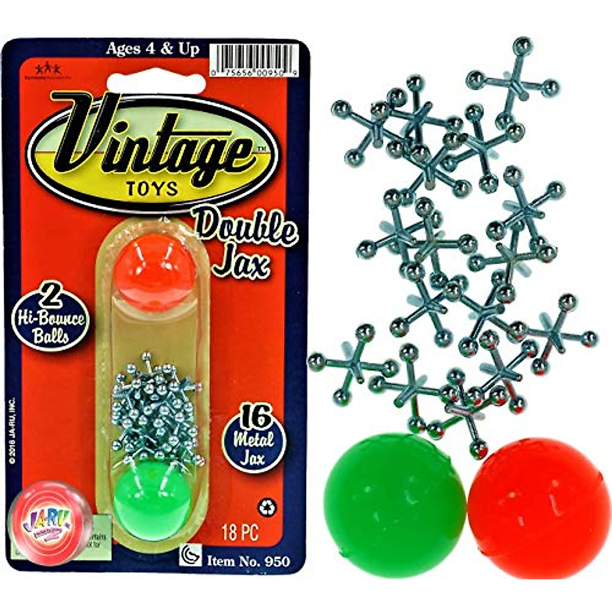 Vintage Metal Jacks Game Set: Classic Family Fun & Retro Toy