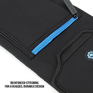 ENHANCE Keyboard Sleeve Travel Case for Tenkeyless Compact Tournament Gaming Keyboards (up to 15 Inches) with Rugged Neoprene Construction, Zipper Mouse Storage, and Cable Storage Pouch - Black