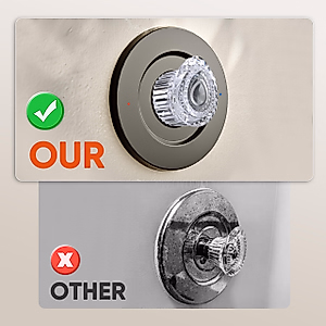 Escutcheon Replacement for Moen 16090 Chateau Collection, for One-Handle Tub and Shower Faucets, Matte Black