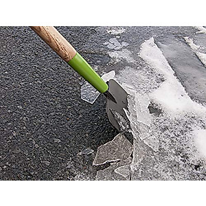 AMES 2683100 Forged Steel Sidewalk Scraper with Hardwood Handle, 54-Inch