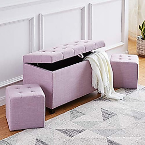 FIRST HILL FHW WFO124PK Ottomans, Lavender
