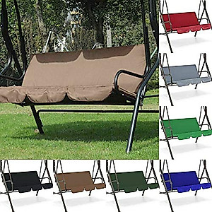 Swing Cover Chair Waterproof Cushion Patio Garden Yard Seat Replacement Seat Protect Cover (Grey)