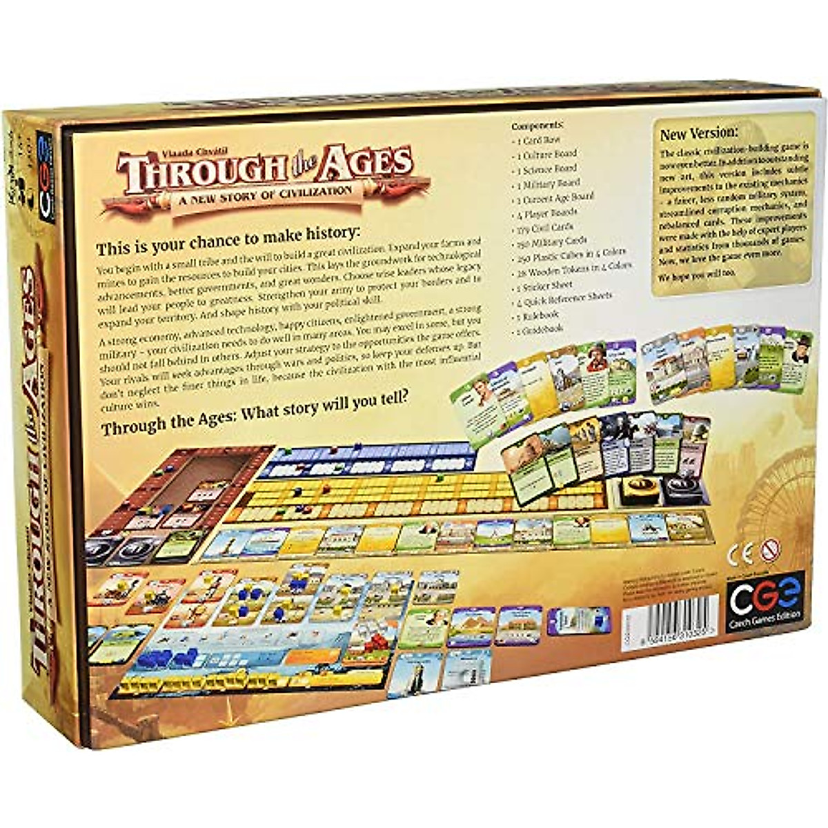 Czech Games Through The Ages by CGE Edition, Strategy Board Game