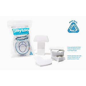 Lifty Loo Toilet Seat Handle - Lift More, Less Mess -Easy Application 2 Pack