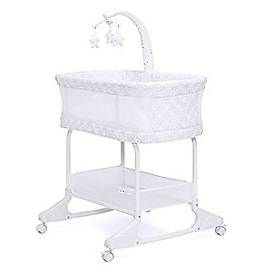 Delta Children SleepCool Rocking Bassinet with Airflow Mesh, Fresco