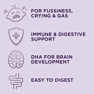 Amazon Brand - Mama Bear Gentle Baby Formula Milk-Based Powder with Iron, Complete Nutrition, Easy to Digest, 21.5 Ounce