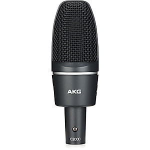 AKG Pro Audio C3000 High-Performance Large-Diaphragm Condenser Microphone , Black