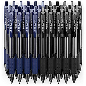ARTEZA ARTZ-9225 Gel-Ink-Rollerball-pens, Black&Blue 30