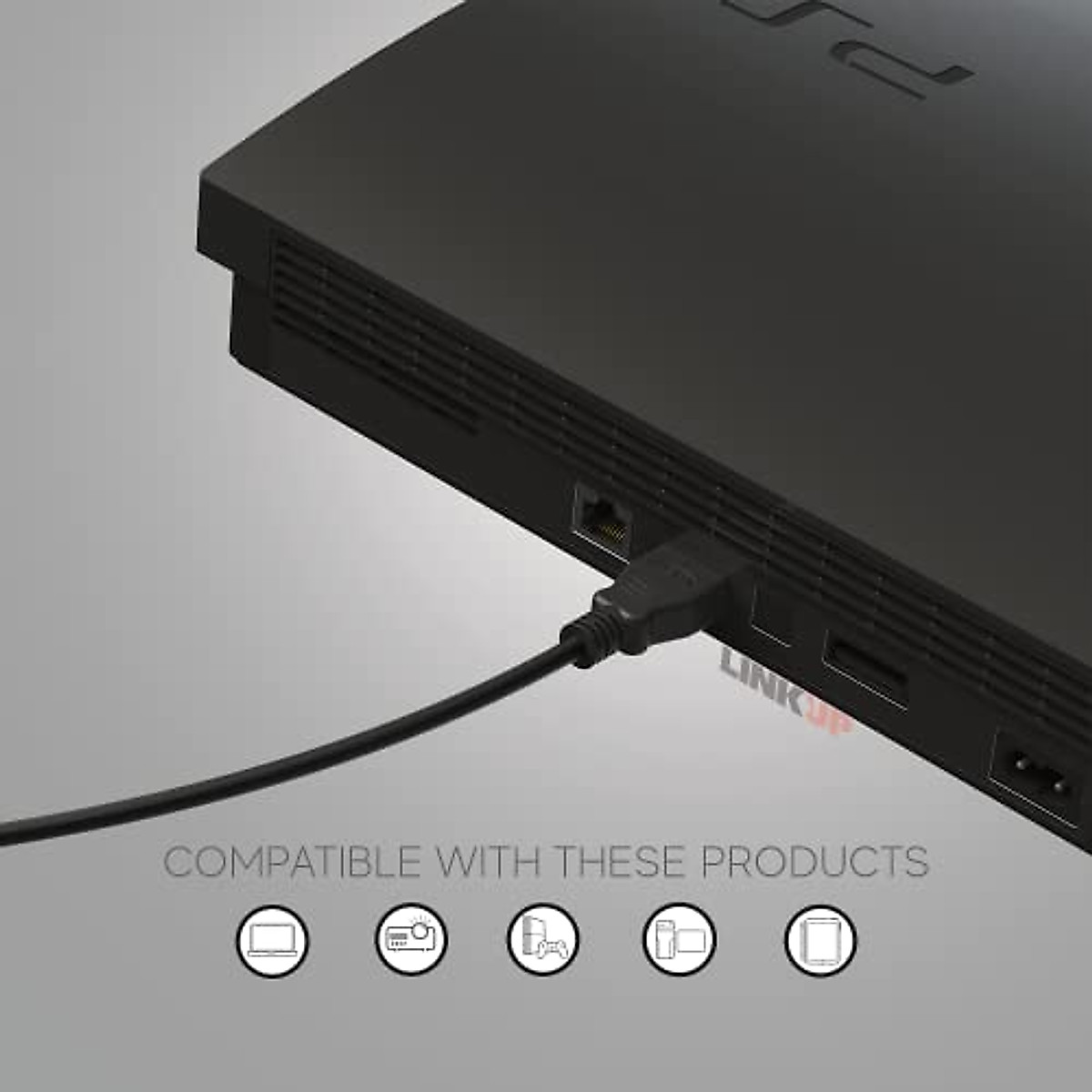 LINKUP - 8K 48Gbps [Certified] Ultra High Speed HDMI Cable [6ft] 4K120 8K60 144Hz eARC HDR HDCP 2.2 2.3 Compatible with Dolby Vision Apple TV 4K Roku Sony LG Samsung Xbox Series X RTX 3080 PS4 PS5