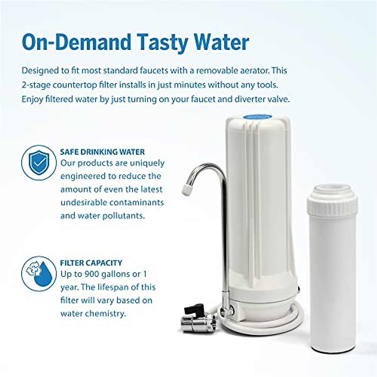 ProOne ProMax Countertop Water-Filter System (with Pre-Sediment Filter)