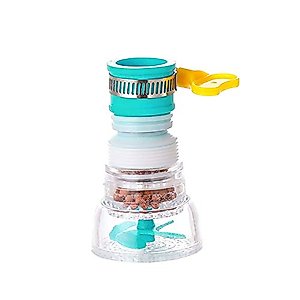 Kitchen Faucet Water Filter, Water Purifier, Kitchen Faucet Head 360¡ã Rotatable Faucet Sprayer Tap Booster Filter, Adsorbing Rust in Water, Residual Sand Chlorine, Harmful Heavy Metal Ions