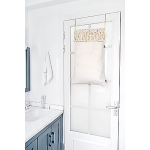 Mkono Set of 2 Bedside Caddy Hanging Organizer and Hanging Laundry Hamper Bag