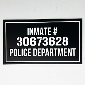 KING PROPS Mugshot Photo Booth Prop Sign - Perfect for Bachelorette, Bridal Shower, Wedding, Birthday Party, and More! Unique 14x8-inch Waterproof Photo Booth Accessory for Memorable Celebrations