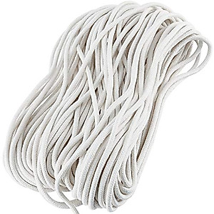 HAKZEON 164FT 1/4 Inch Cotton Rope, Natural Macrame Cord White Clothesline Heavy Duty All Purpose Rope for Wall Hanging, Plant Hanger, DIY Cotton Rope Basket, Crafts, Knitting and Wall Tapestries