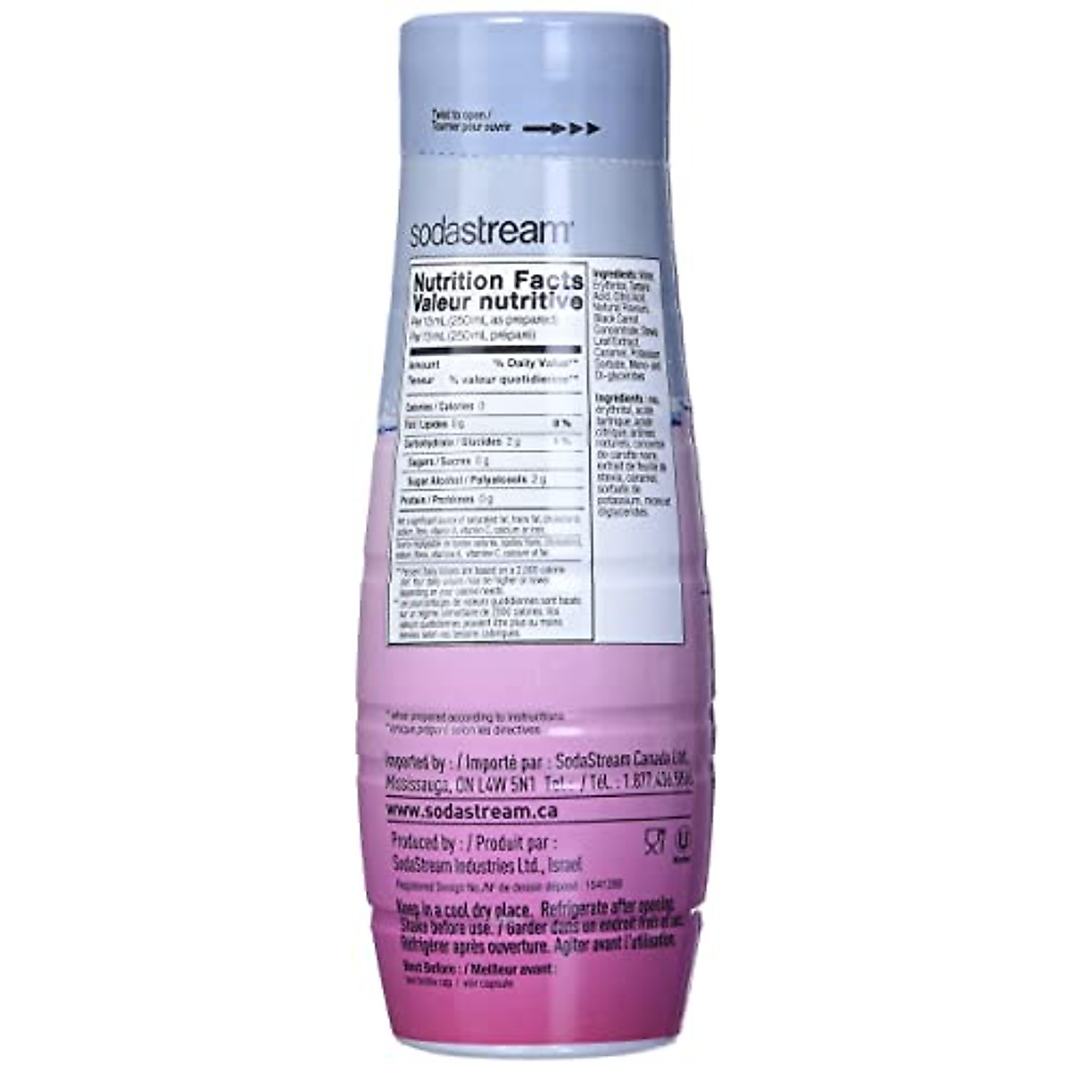 SodaStream Cranberry Raspberry Zero Calorie Syrup, 14.8 Fluid Ounce