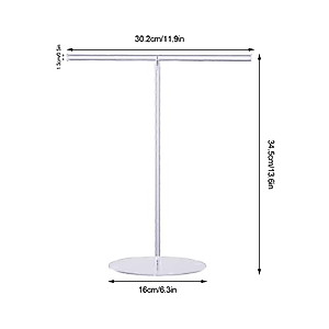 Liuyoyo Bathroom Hand Towel Holder Stand,T-Shape Acrylic Standing Hand Towel Holder,Towel Rack Stand countertop Towel Holder Tower Bar for Bathroom Kitchen Countertop