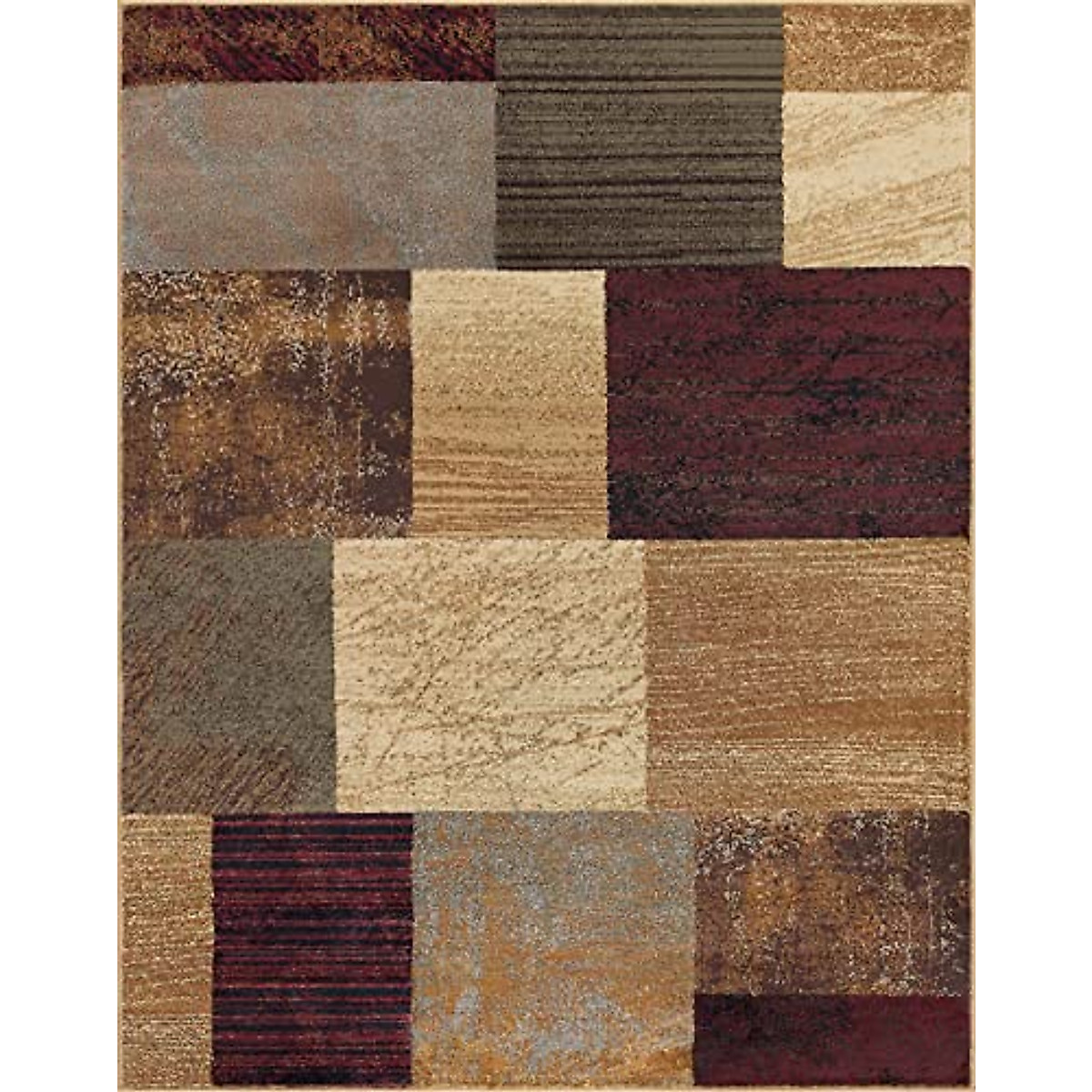 Universal Rugs 105210 Multi 5x7 Area Rug, 5-Feet by 7-Feet