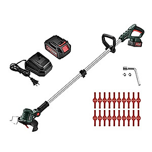 HYMOVO Cordless Weed Eater, 20V Battery Powered String Trimmers, Adjustable Height Weed Wacker Lightweight Grass Trimmer for Garden and Yard