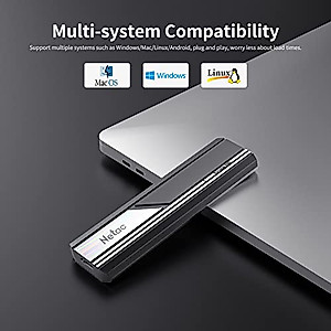 Netac 1TB Portable SSD, Up to 1050MB/s Read Speed, Type-C USB 3.2 Gen 2, External Solid State Drive, PCIe Gen3x4 NVMe 1.3, Business Travel Essential, Dust-Resistant, ZX10