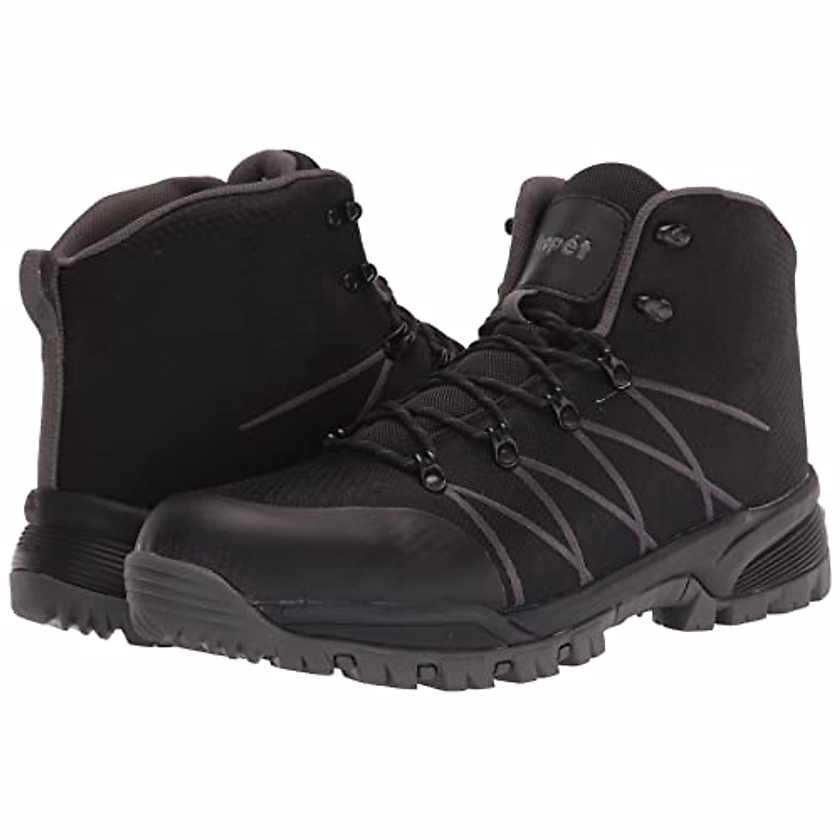 Propét Men's Traverse Waterproof Hiking Boots, Black/Grey, 9 Wide US