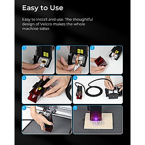 Creality Official Air Assist for CR-Laser Falcon 10W, 22 L/min Adjustable Air Assist Pump, for Laser Cutter and Engraver, Blow Away Smoke and Dust, Reduce Surface Temperature, Keep Cutting Clean