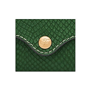 Fossil Women's Heritage Leather Wallet Trifold, Green Python (Model: SL8285310)