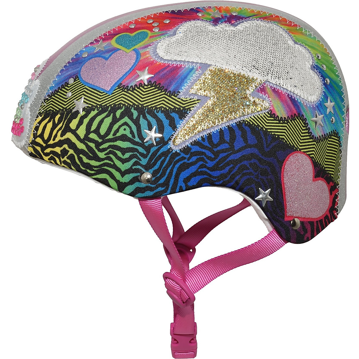 Raskullz Girls Loud Cloud Sparklez Helmet , Loud Cloud Ages 5+ (Adjustable)