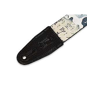 Levy's Leathers 2" Wide Polyester Guitar Strap with Genuine Leather Ends; Koi Fish Motif (MPD2-016)